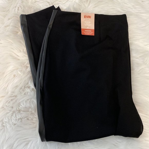 EVRI | Pants & Jumpsuits | Evri Womens 4x Tregging Mid Rise Pants Vegan ...